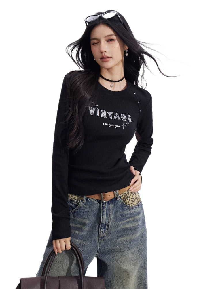 MacyMccoy Ruched Waist Logo Top – CHINANIO